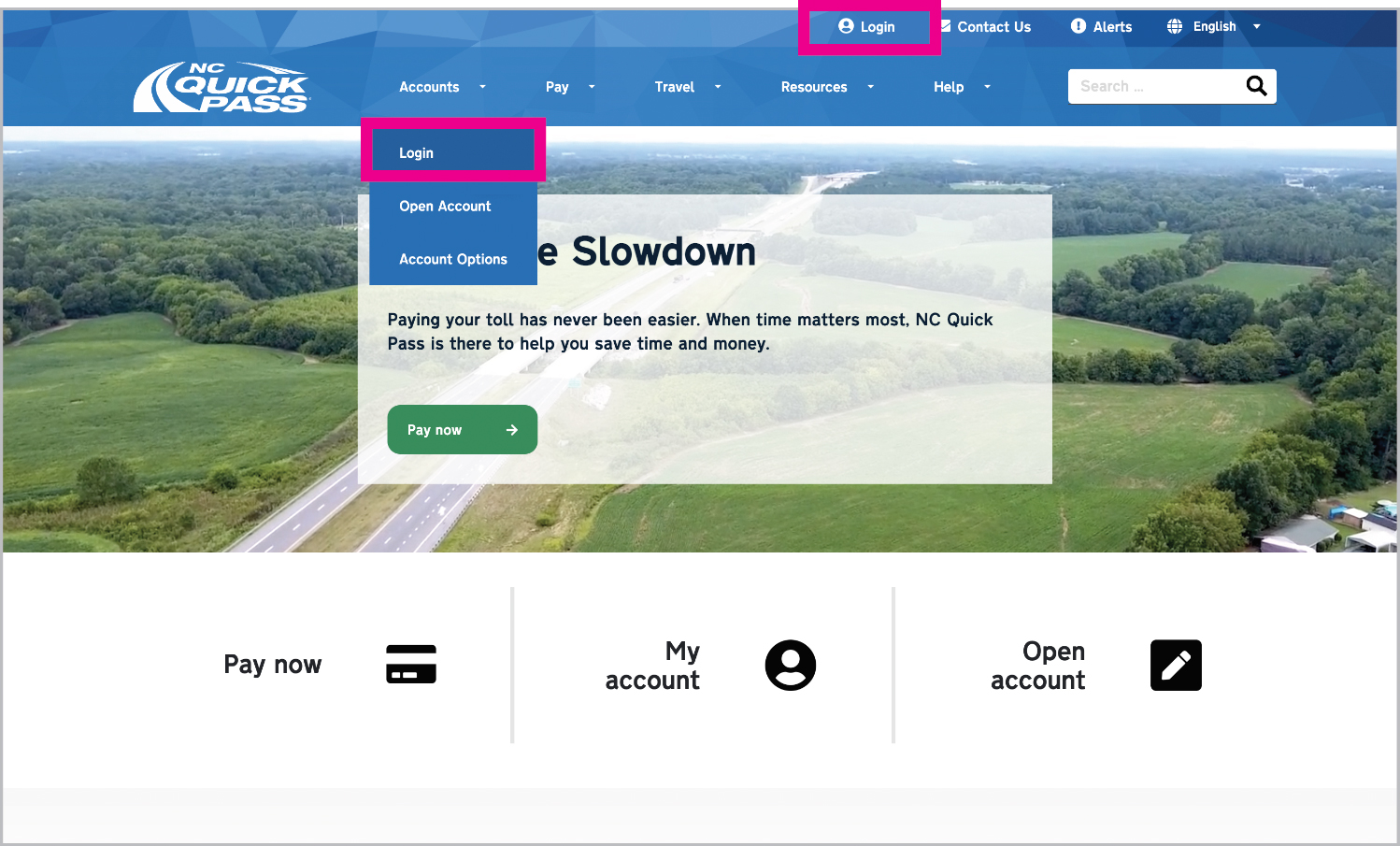 How to Login to Your Account - NC Quick Pass